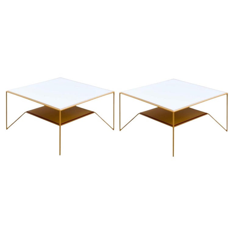 Set of 2 Four Levels Coffee Tables by Maria Scarpulla For Sale at 1stDibs