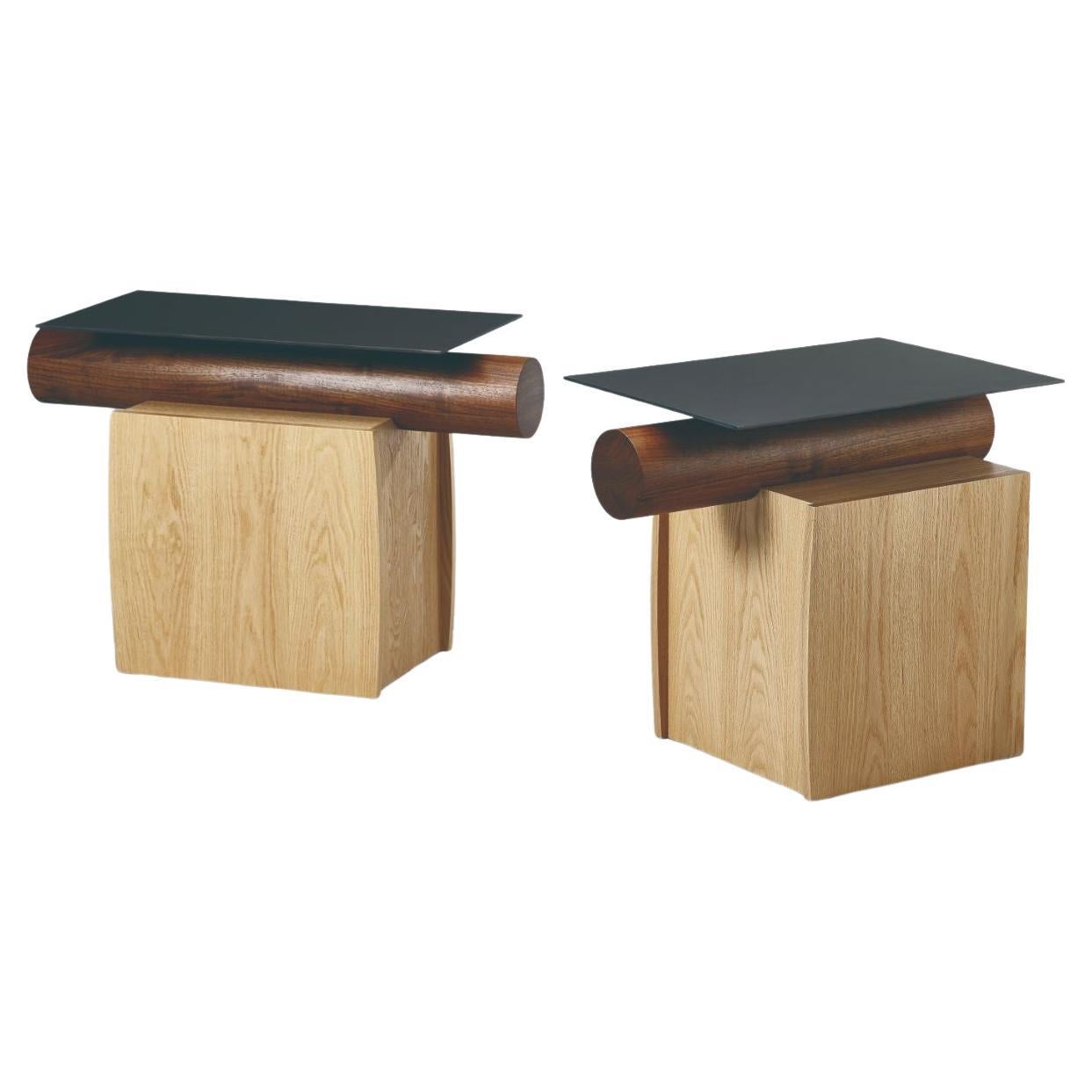 Set of 2 Heritage Round Tables by Lee Jung Hoon For Sale at 1stDibs