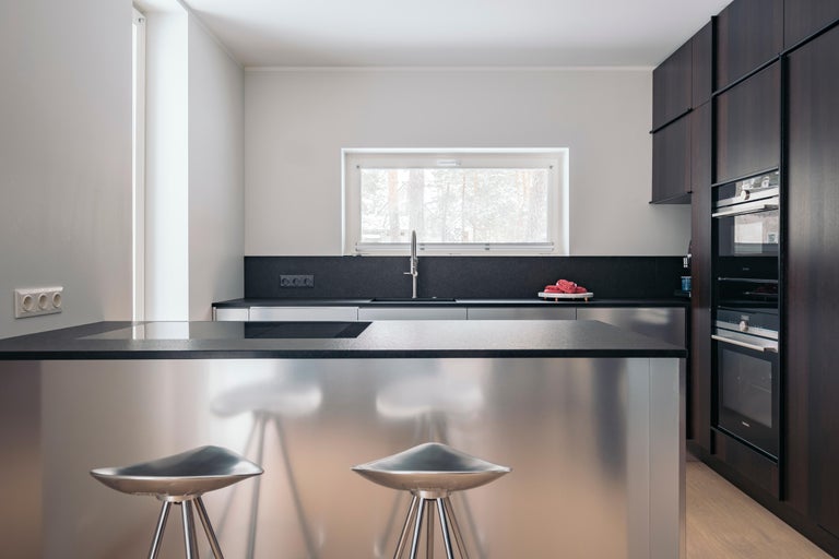 Kitchen Counter Stools model "Jamacia" by Pepe Cortes Silver Seat ...