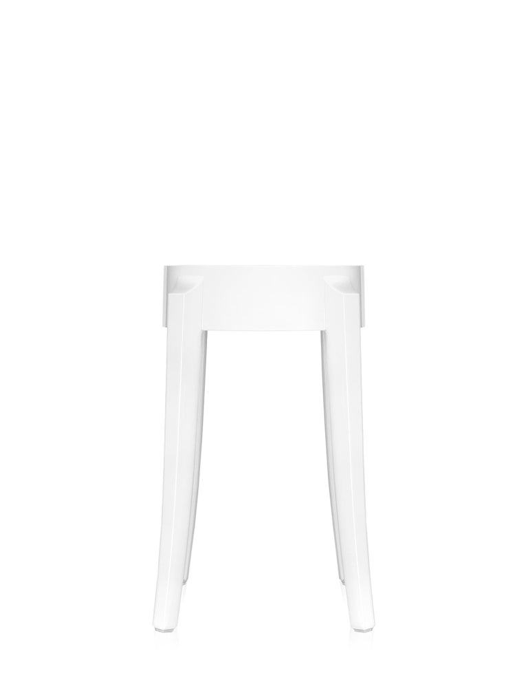 Set of 2 Kartell Charles Ghost Small Stools in Smoke Grey by Philippe ...