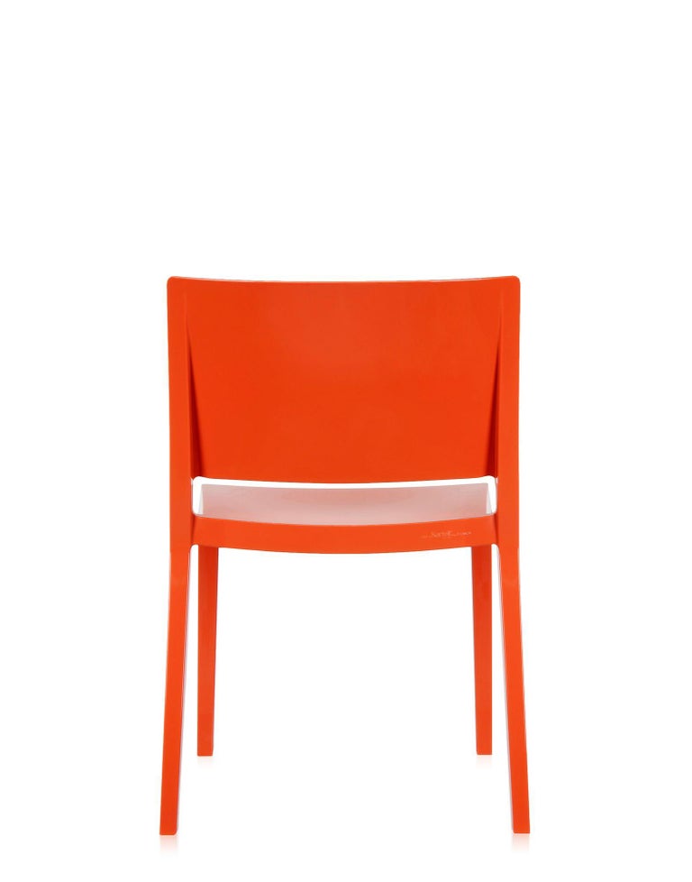 Set of 2 Kartell Lizz Chairs in Orange by Piero Lissoni and Carlo ...