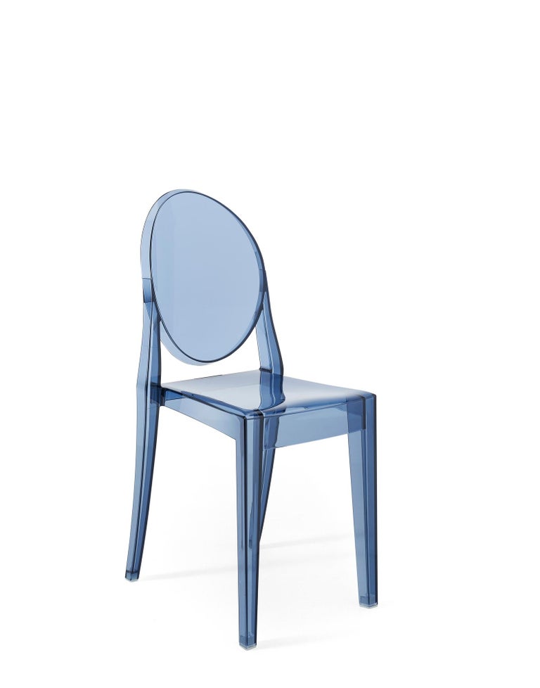 Set of 2 Kartell Victoria Ghost Chairs in Powder Blue by Philippe ...