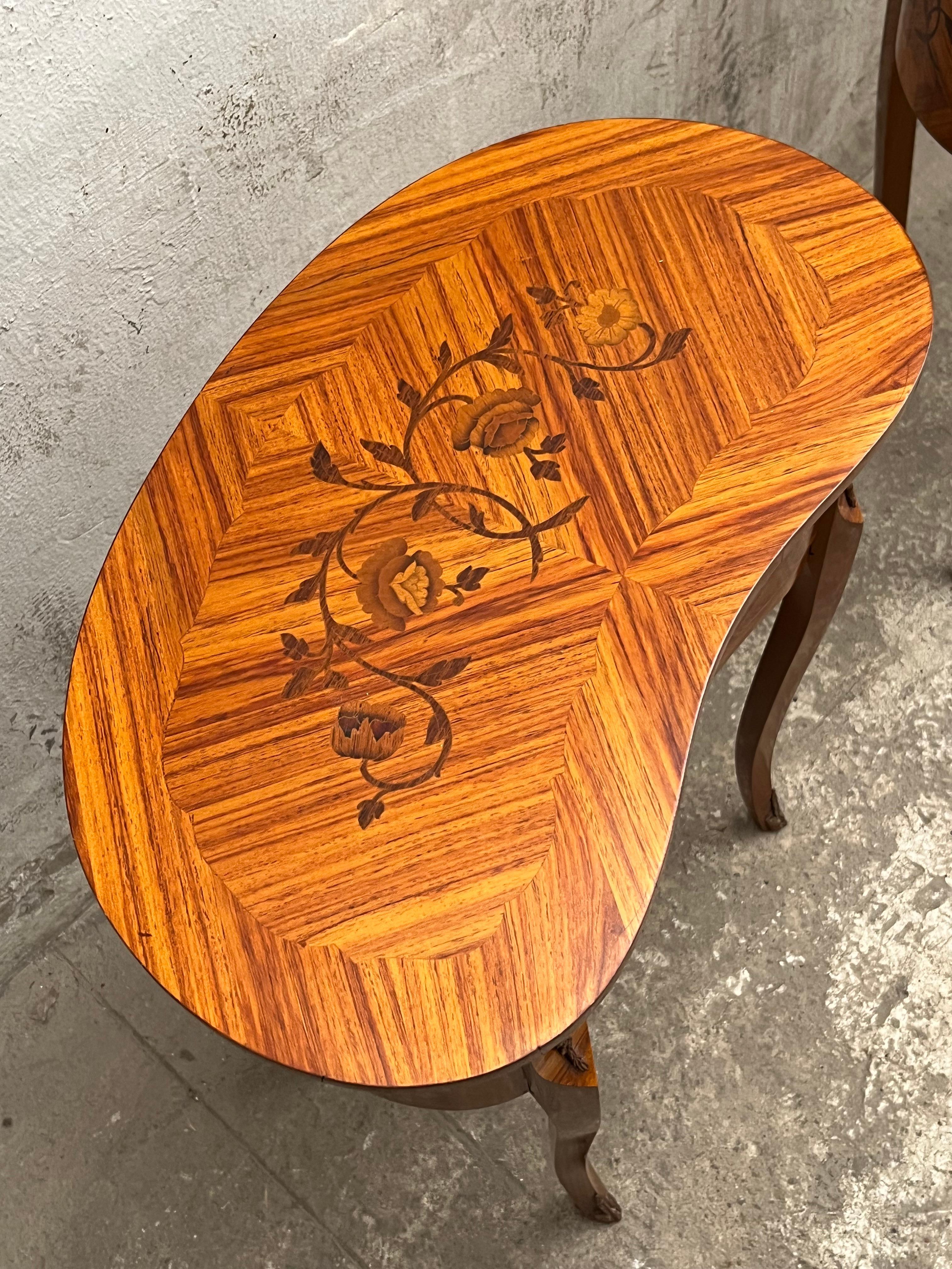 Set of 2 Louis XV Style Bean-Shaped Bedside Tables, 1980s For Sale at ...