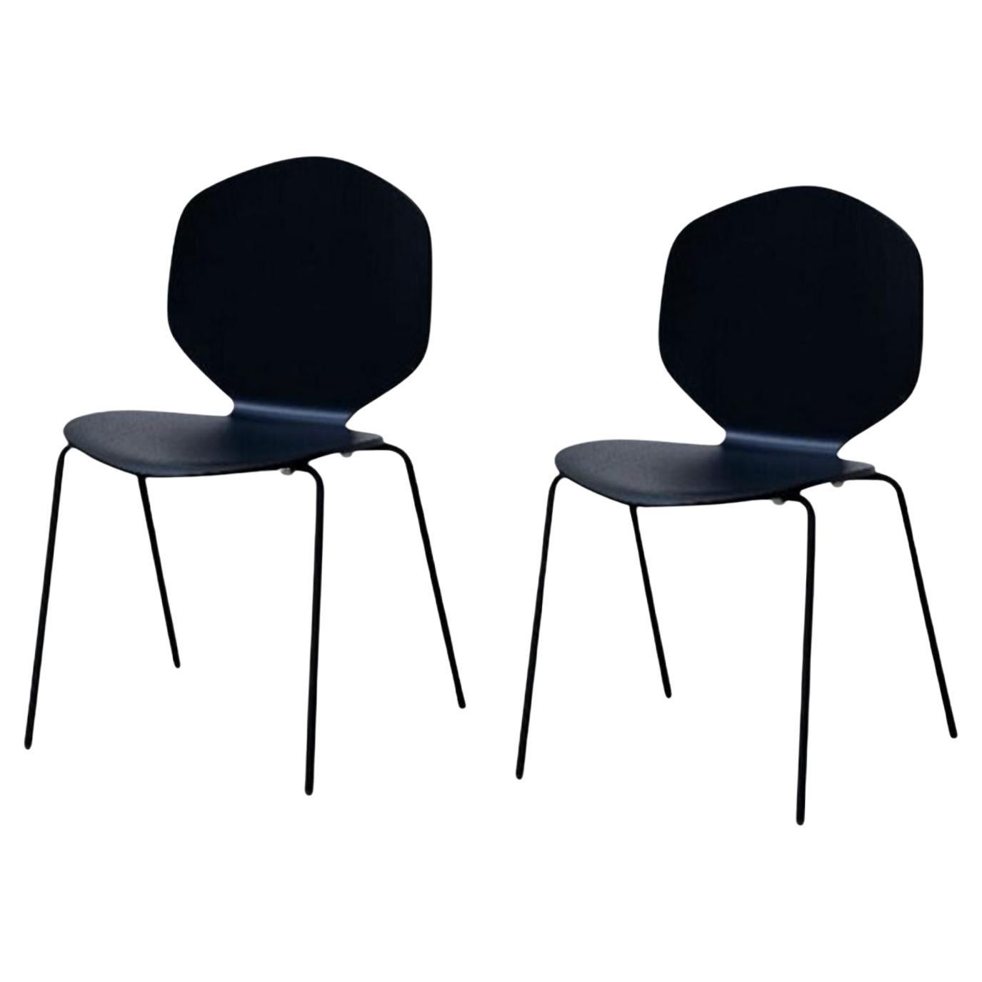 Set of 2 Kartell Lizz Matt Gray Chair by Piero Lissoni For Sale at 1stDibs
