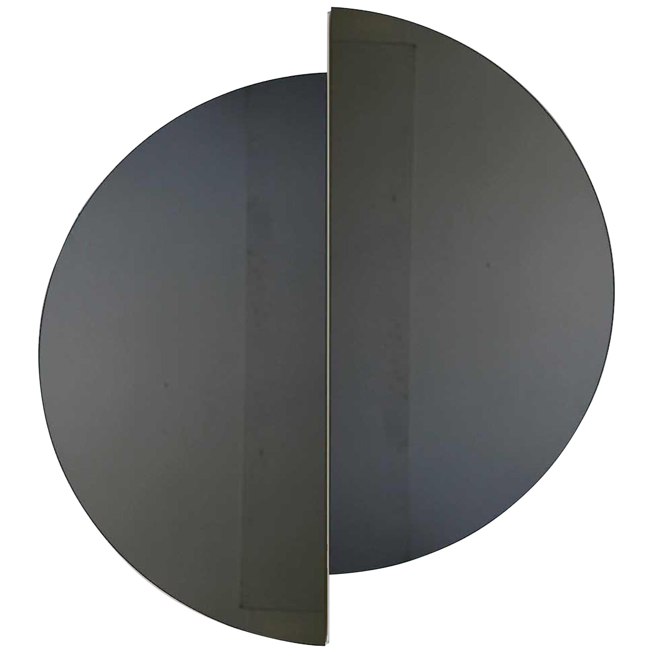 Set of 2 Luna Half-Moon Round Frameless Customisable Minimalist Mirror ...