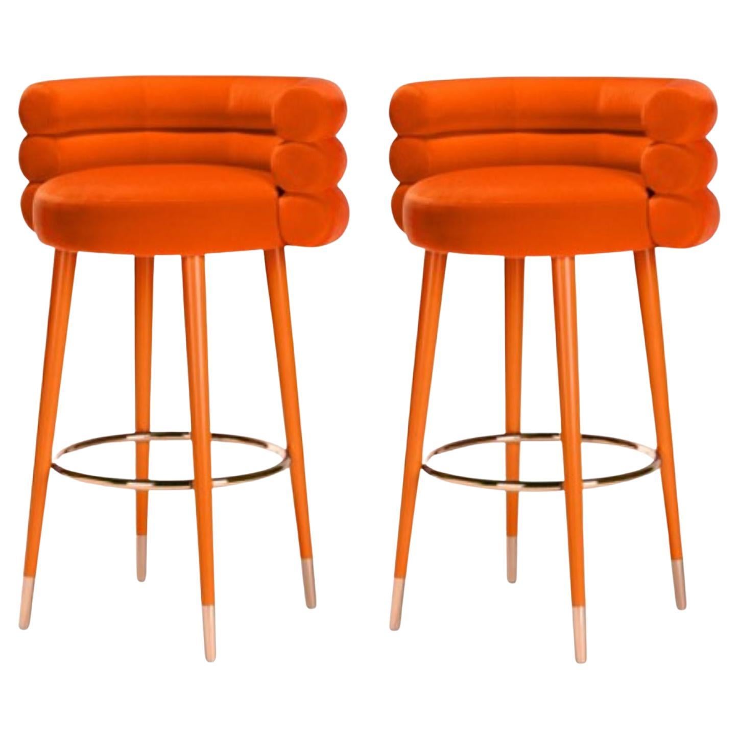 1968, Exceptional Set of Pop Art Bar Stools at 1stDibs