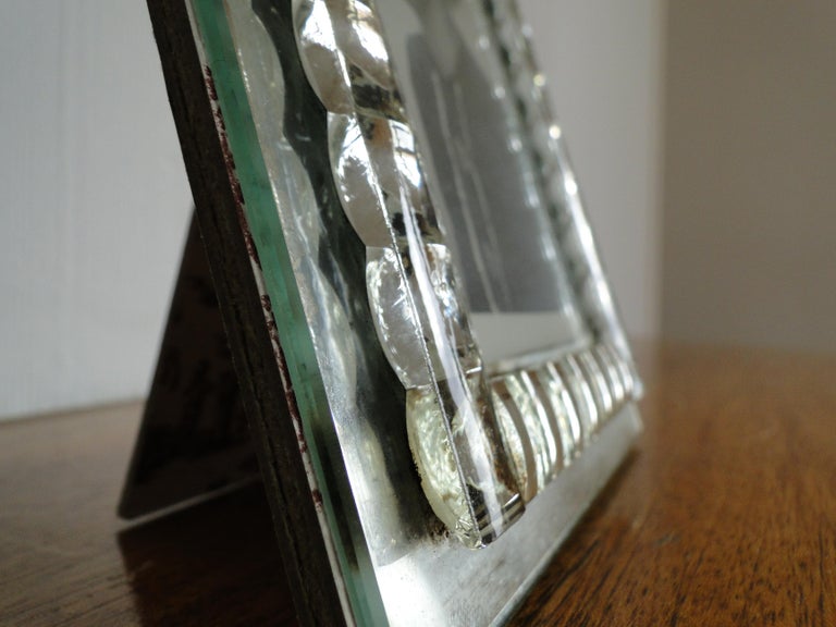 Set of 2 Mid-Century Modern Style Mirror Photo Frames For Sale at 1stDibs