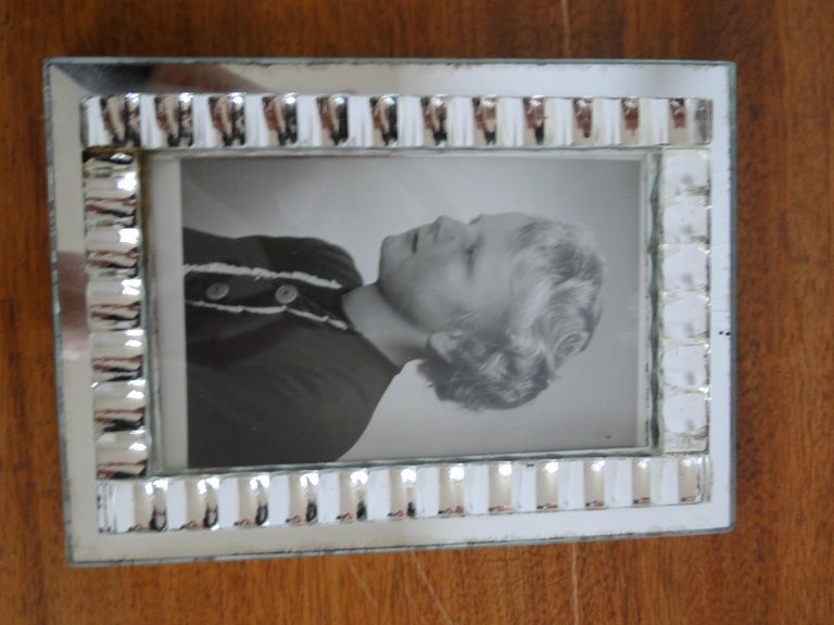 Set of 2 Mid-Century Modern Style Mirror Photo Frames For Sale at 1stDibs