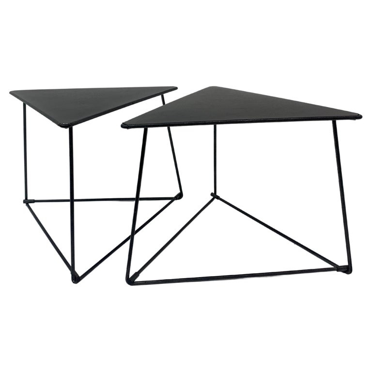 Set of 2 Modernist Triangular ‘Oti’ Side Table by Niels Gammelgaard for ...