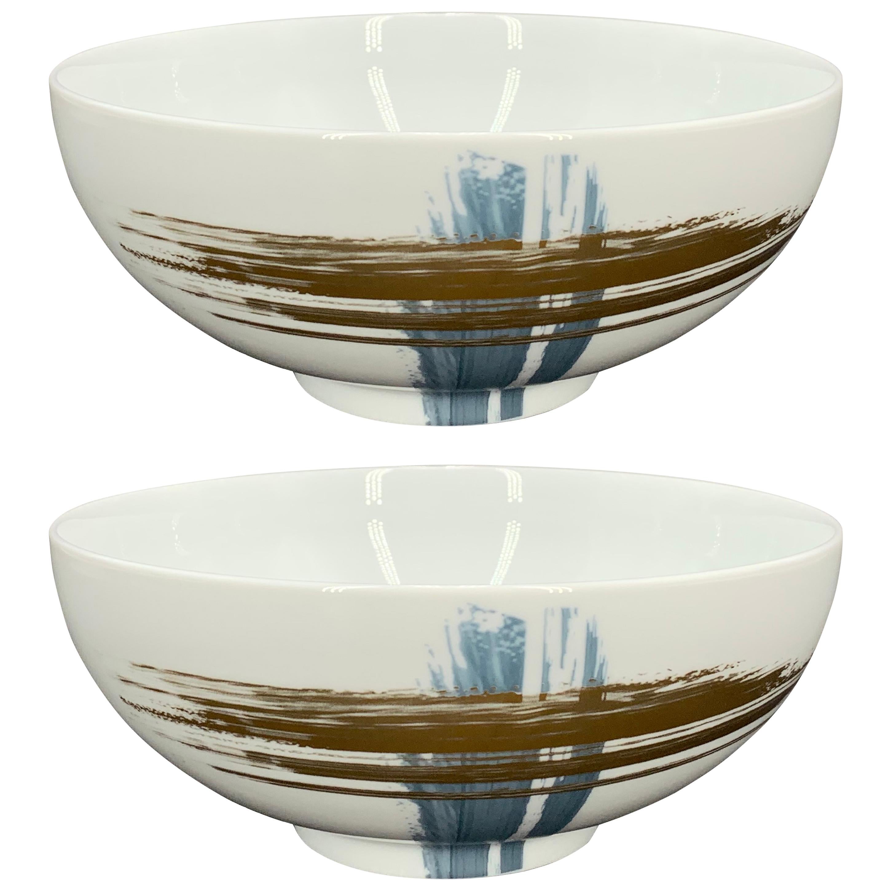 Oak and Silver Plated Salad Bowl with Deer Antler Handles at 1stDibs