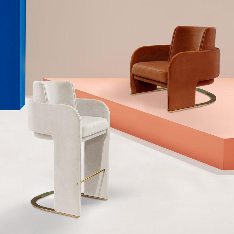 Set of 2 Odisseia Bar Chairs by DOOQ For Sale at 1stDibs