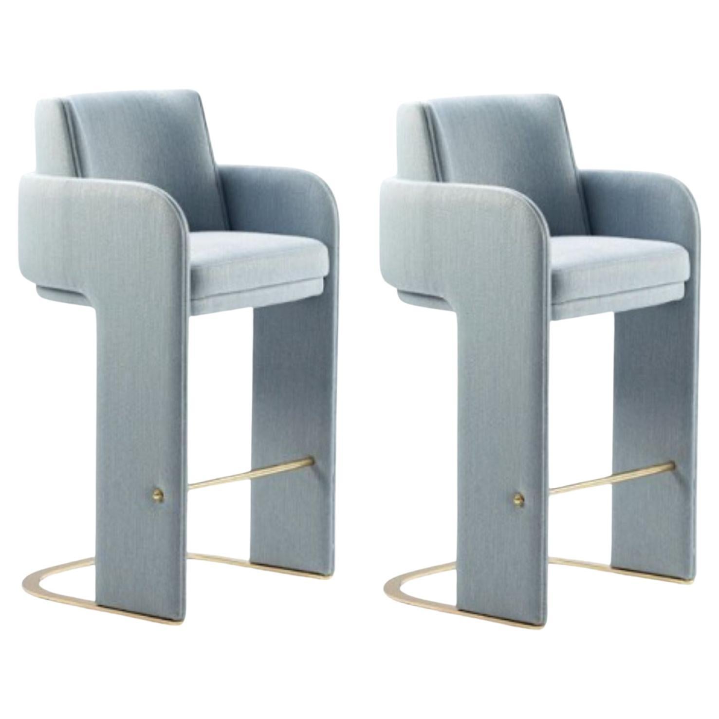 Set of 2 Odisseia Bar Chairs by Dooq For Sale at 1stDibs