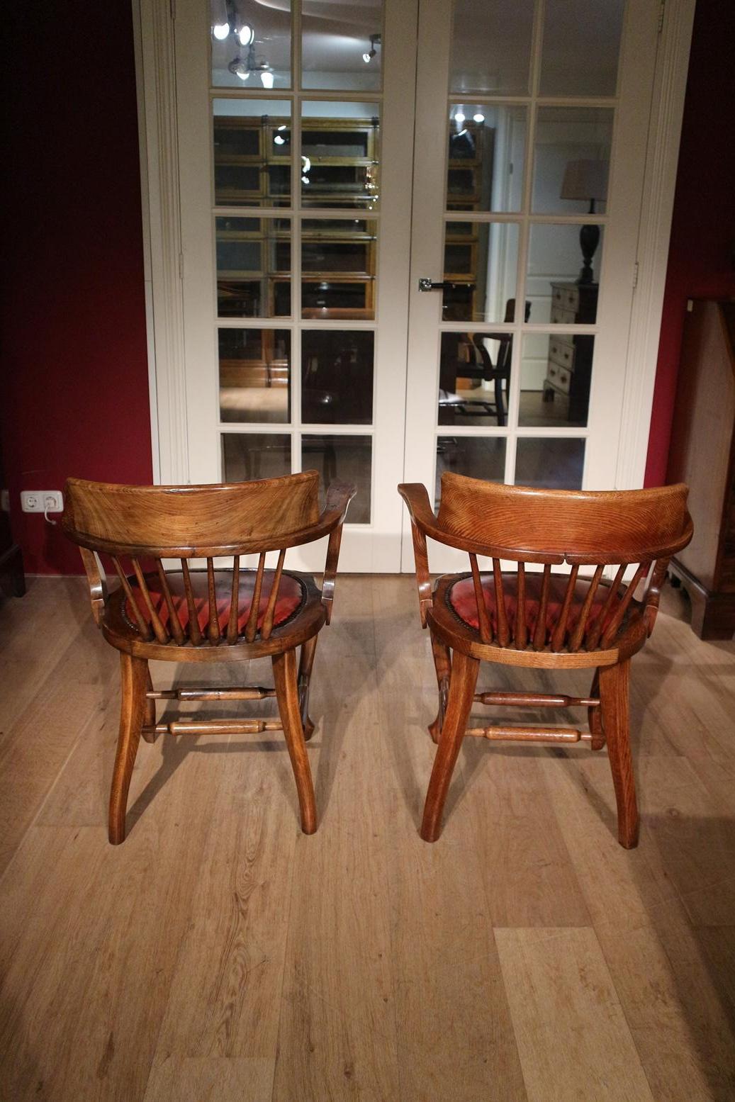 Set of 2 Office Chairs For Sale at 1stDibs