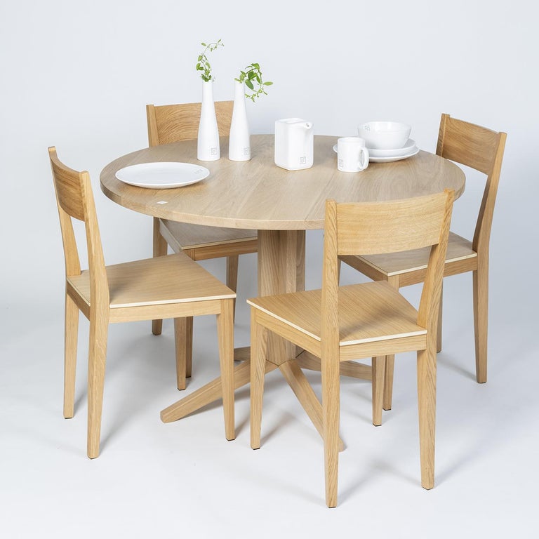 Set of 2 Otzarreta Oak Chairs For Sale at 1stDibs
