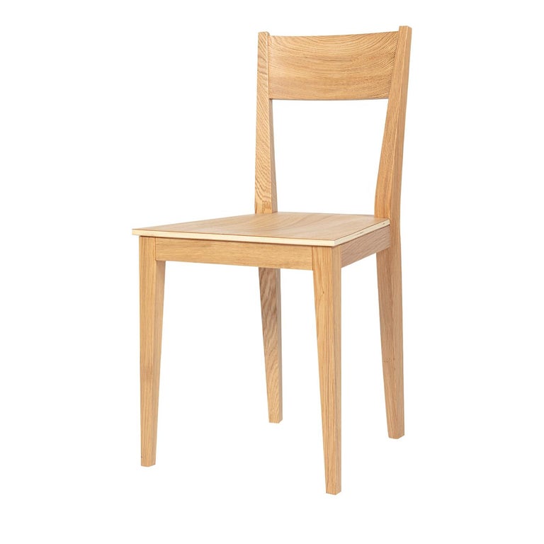 Set of 2 Otzarreta Oak Chairs For Sale at 1stDibs