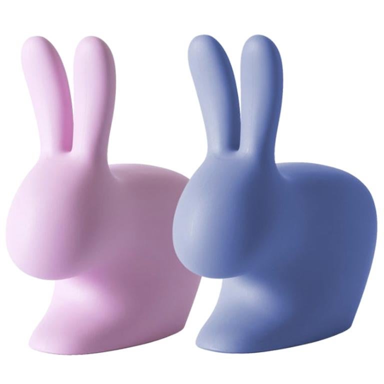 In Stock in Los Angeles, Set of 2 Pink and Blue Rabbit Chairs, Stefano ...