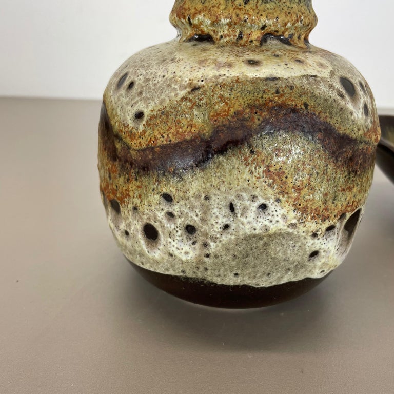 Set of 2 Pottery Elements Fat Lava Abstract Designed by Ruscha, Germany ...