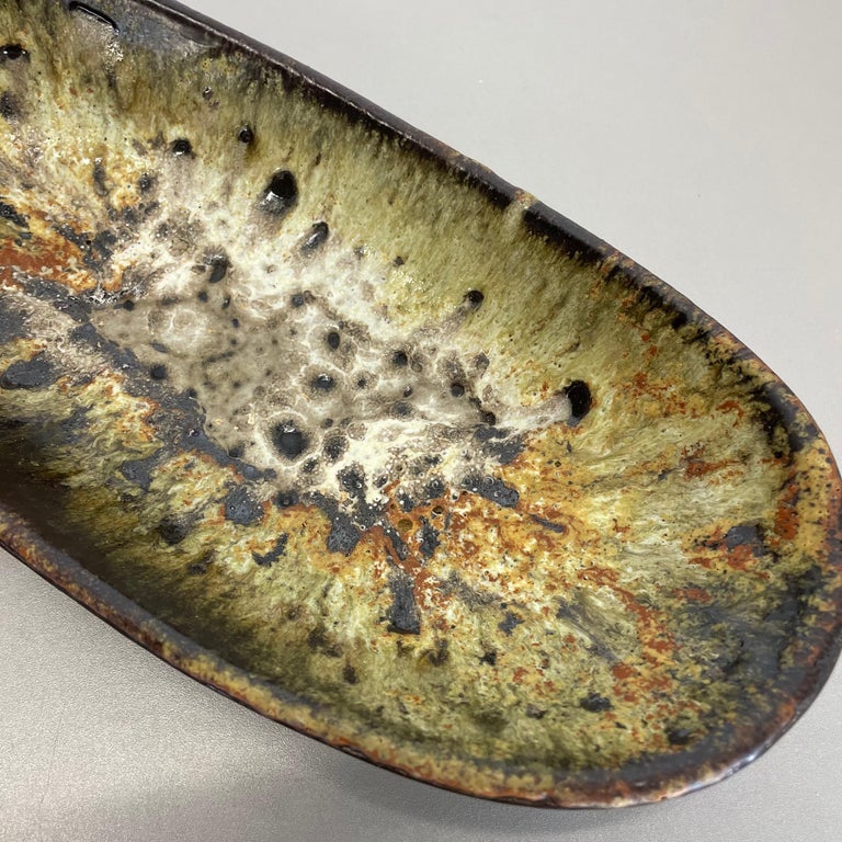 Set of 2 Pottery Elements Fat Lava Abstract Designed by Ruscha, Germany ...