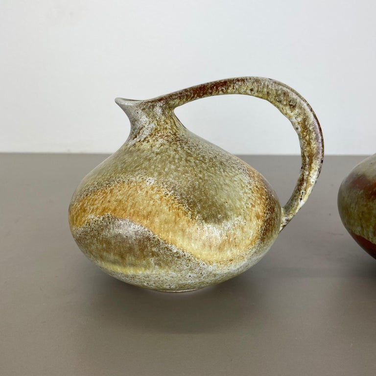 Set of 2 Pottery Vases "313" Designed by Kurt Tschörner Ruscha, Germany ...