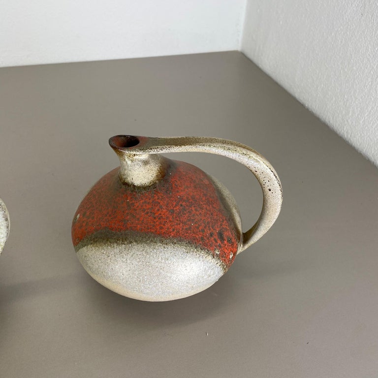 Set of 2 Pottery Vases "313" Designed by Kurt Tschörner Ruscha, Germany ...