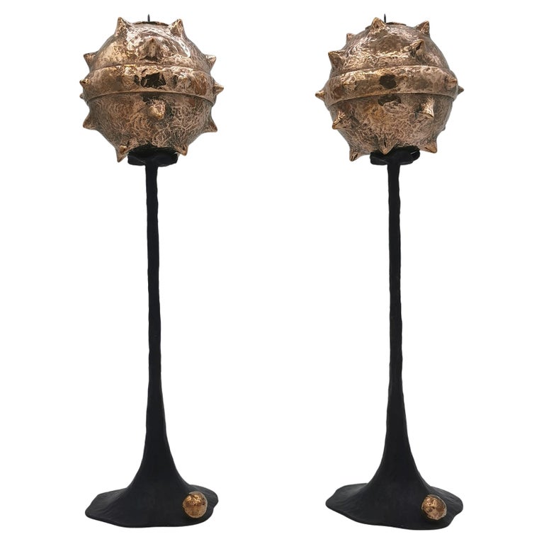 Set of 2 Primus Small Candlesticks by Emanuele Colombi For Sale at 1stDibs