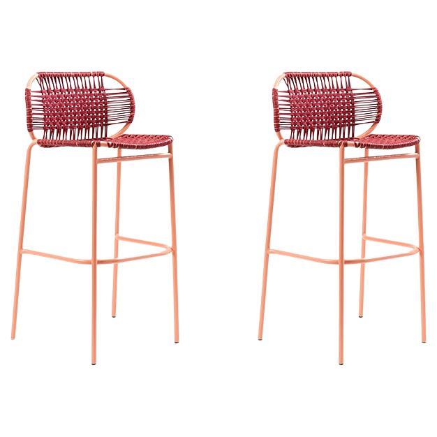 Set of 2 Purple Cielo Bar Stool by Sebastian Herkner For Sale at 1stDibs