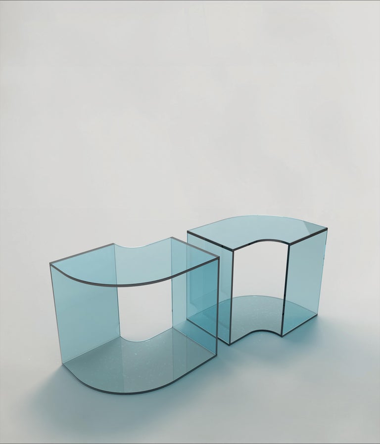 Set of 2 Quarter V1 and V2 Tables by Edizione Limitata For Sale at 1stDibs