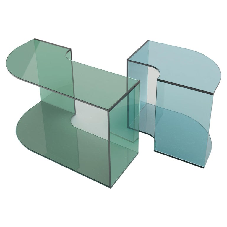 Set of 2 Quarter V1 and V2 Tables by Edizione Limitata For Sale at 1stDibs