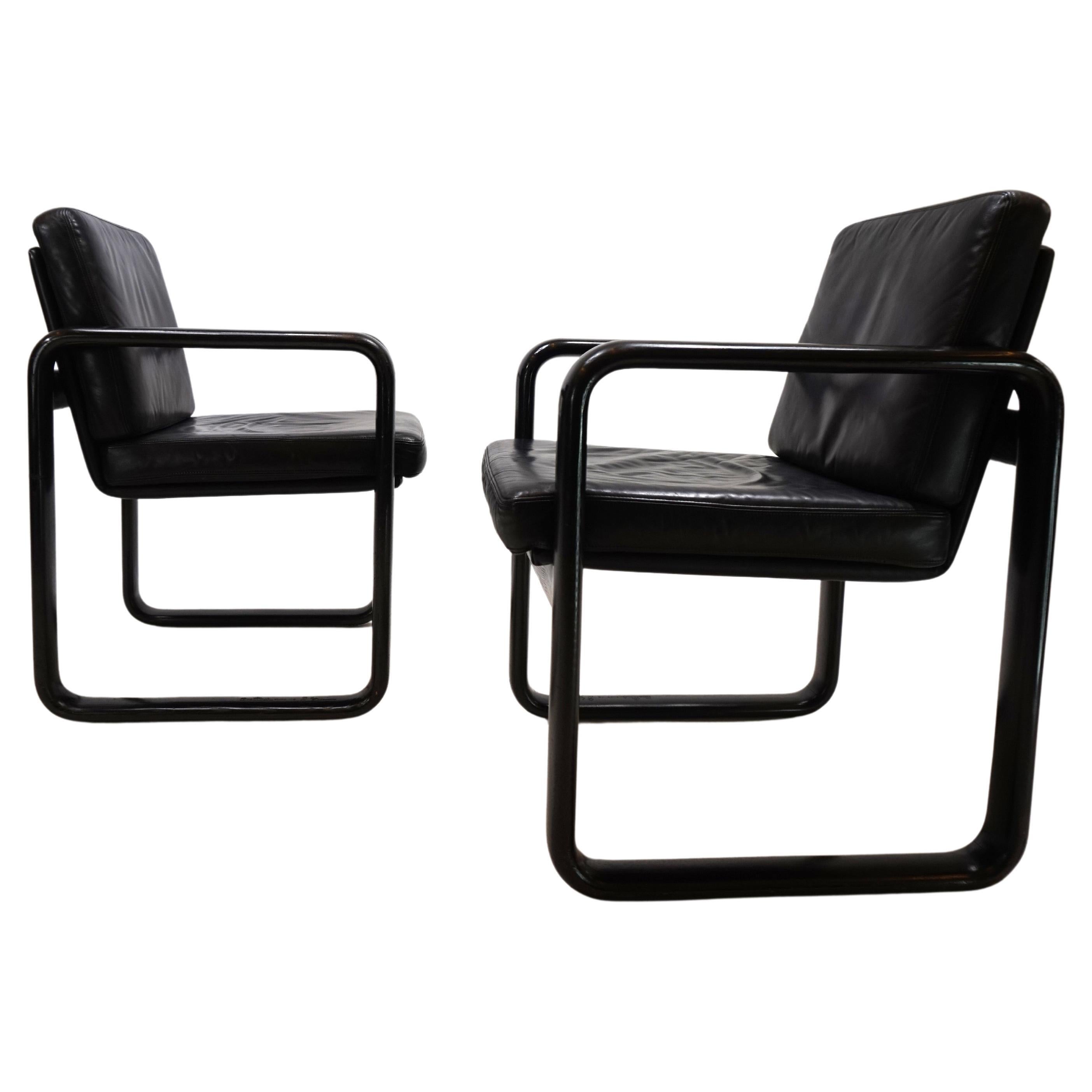 Pair of Space Age Lounge Chairs by Burkhard Vogtherr w/ Gunner Anderson ...