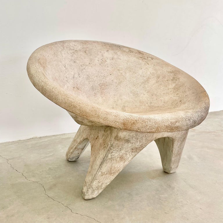 Pair of Sculptural Concrete Chairs by Merit Los Angeles For Sale at 1stDibs