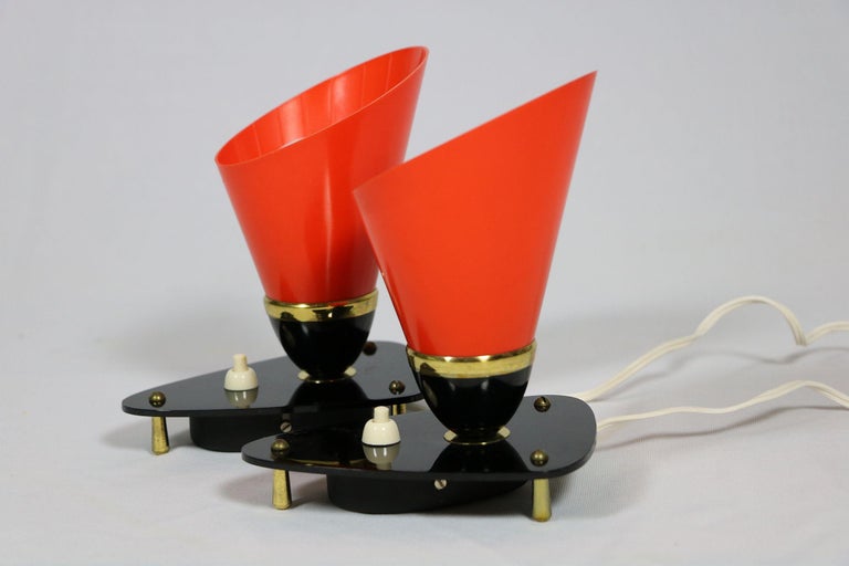 Set of 2 Small, Delightful Original 1950s Table Lamps, Never Used For ...