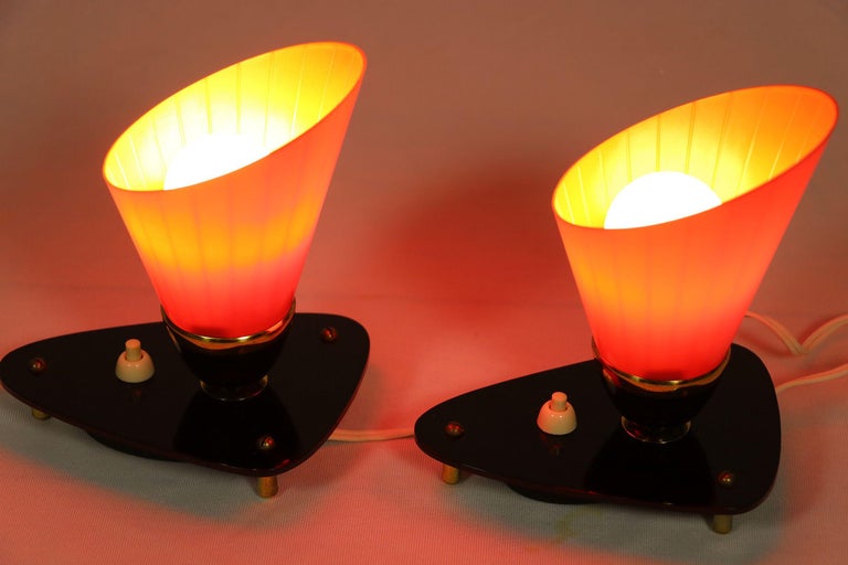 Set of 2 Small, Delightful Original 1950s Table Lamps, Never Used For ...
