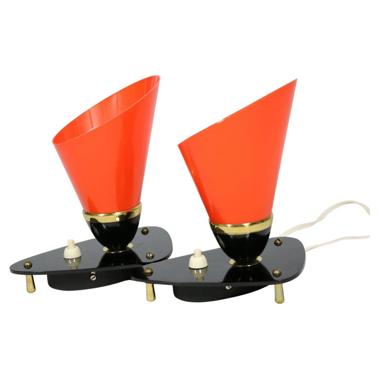 Set of 2 Small, Delightful Original 1950s Table Lamps, Never Used For ...
