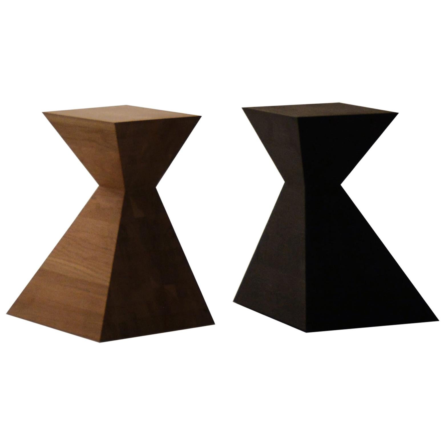 Walnut Oldtown Stool, Side Table by Hollis and Morris For Sale at ...