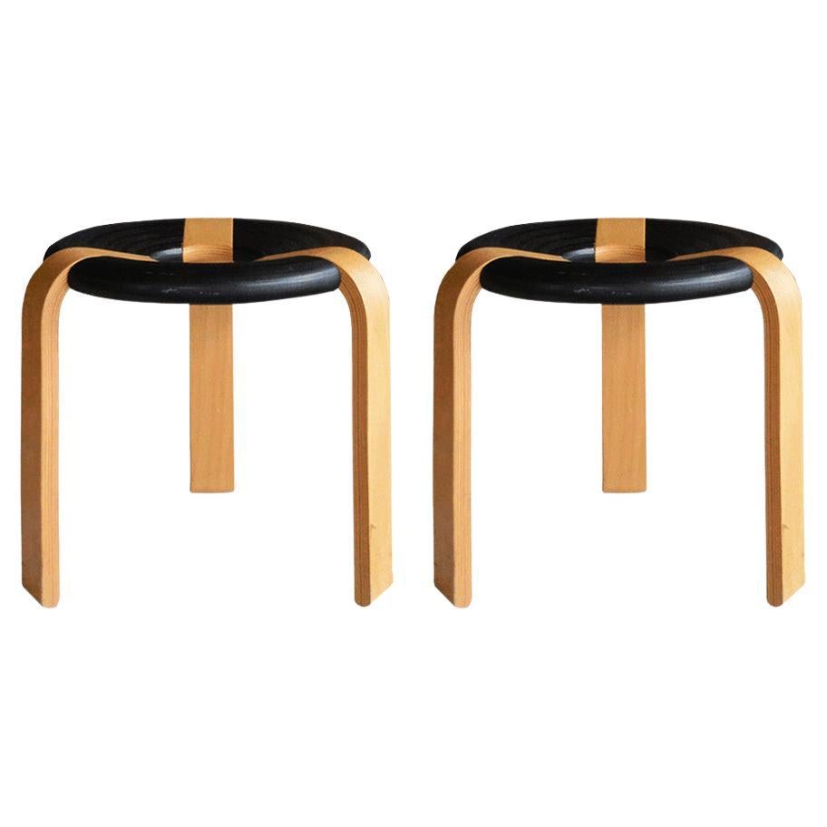 Set of 6 Scandinavian Stackable Stools, 1950s at 1stDibs