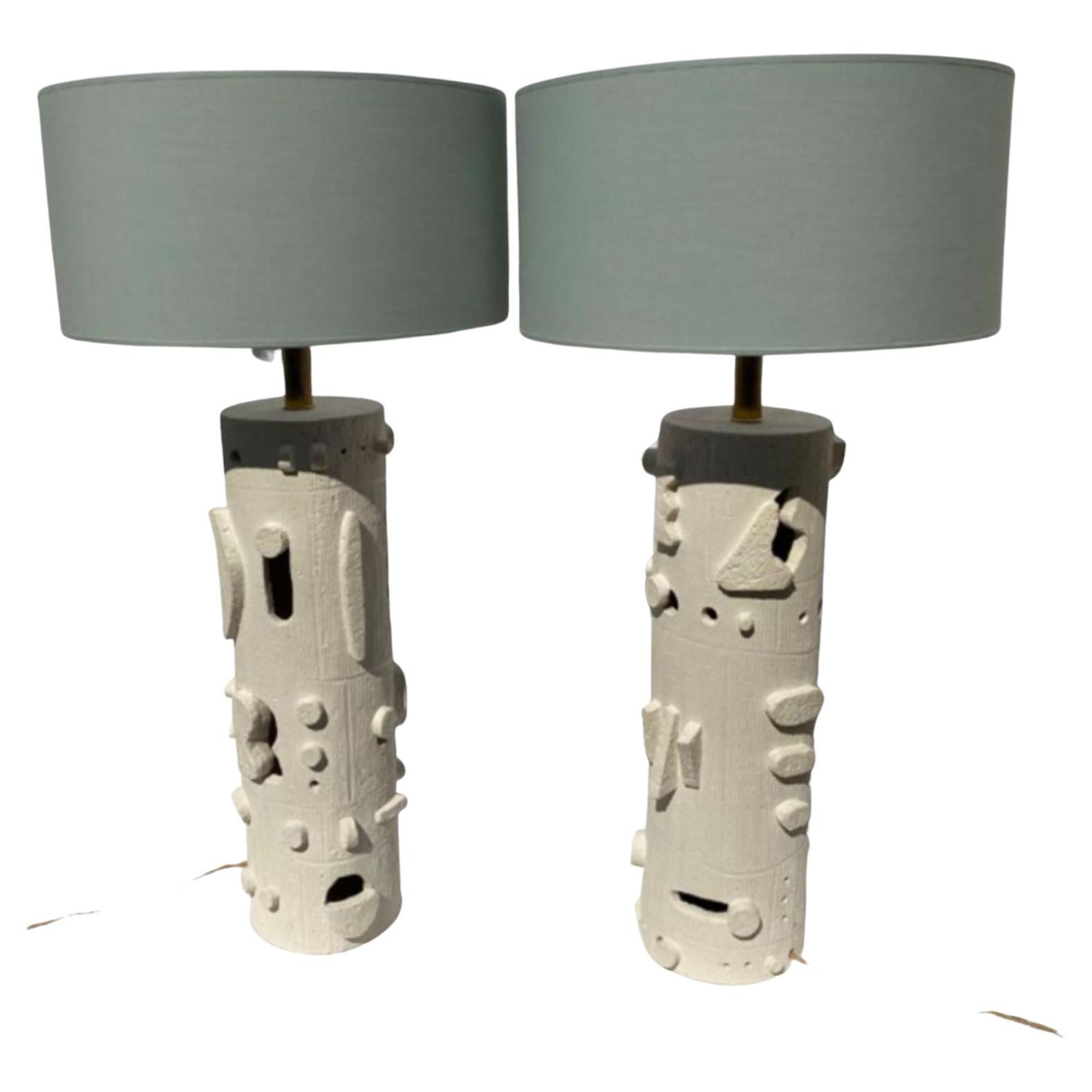 Set of 2 Standing Lamp by Olivia Cognet For Sale at 1stDibs