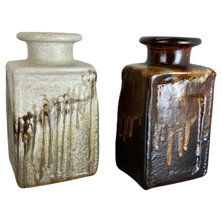 Set of 2 Studio Pottery Vase Object by Heiner Balzar for Steuler ...