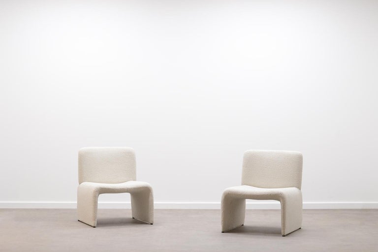 Set of 2 Teddy Lounge Chairs, 70s Italy For Sale at 1stDibs