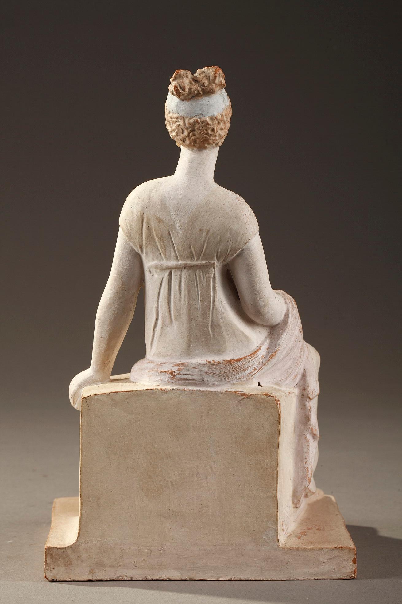 Set of 2 Terracotta Figurines in Tanagra Figurine Style at 1stDibs ...