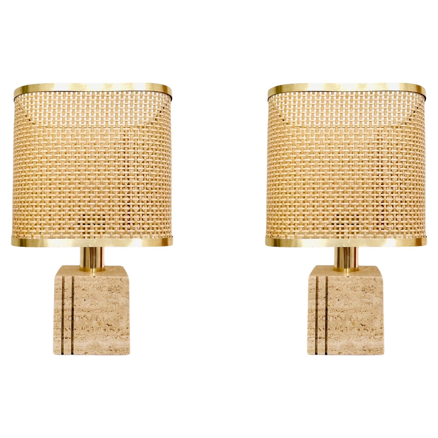 Travertine Table Lamps - 275 For Sale at 1stDibs | travertine lamp ...