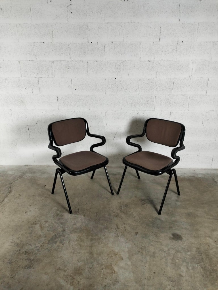 Set of 2 Vertebra System Chairs by E.Ambasz E G.Piretti for Anonima ...