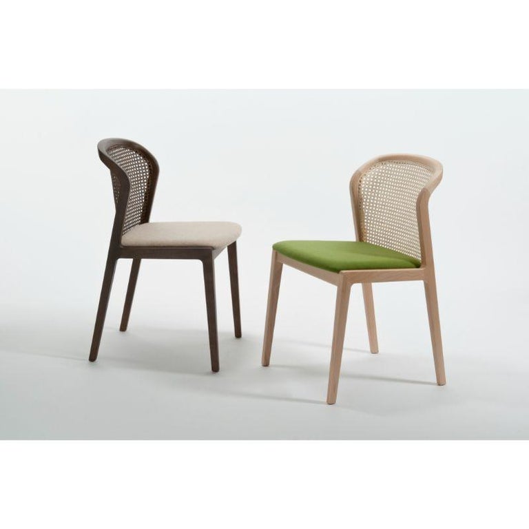 Set of 2, Vienna Chair, Canaletto Beige and Beech Wood Green by Colé ...
