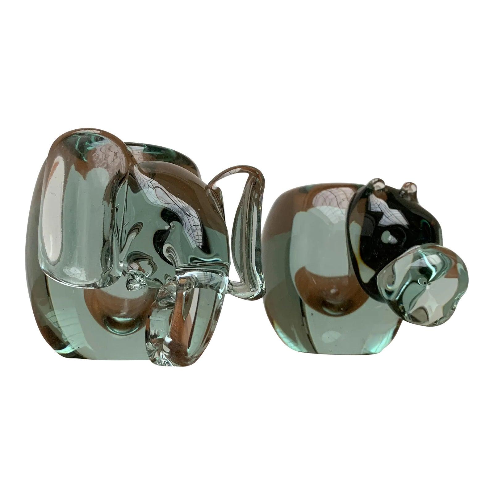 Vintage Handmade African Glass Giraffe from Ngwenya Glass For Sale at ...