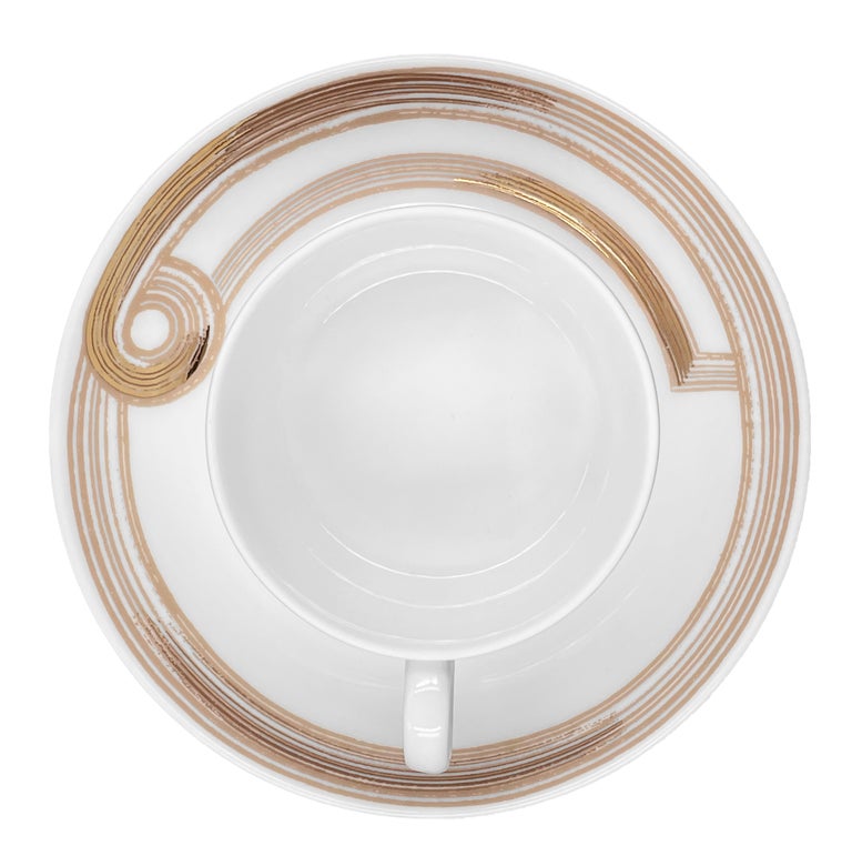 Set of 2 Western Tea Cup with Saucer Art Déco Garden André Fu Living ...