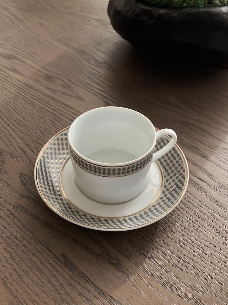 Set of 2 Western Tea Cup with Saucer Modern Vintage André Fu Living ...