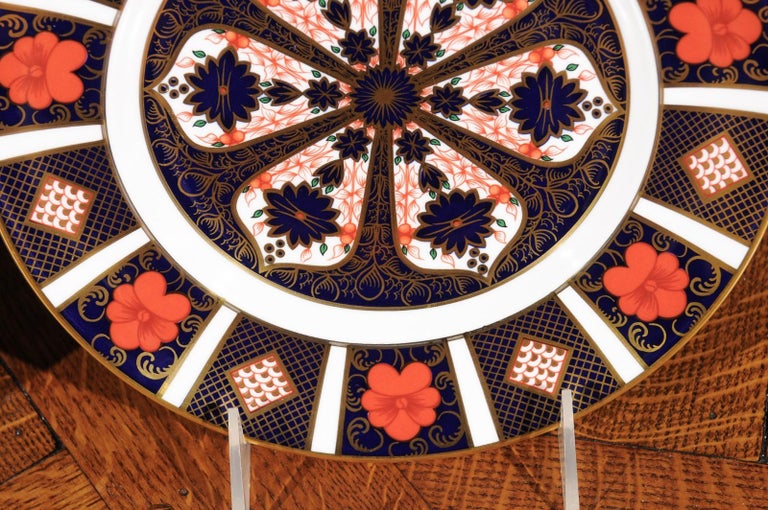Set of 24 English Royal Crown Derby Porcelain Plates with Old Imari ...