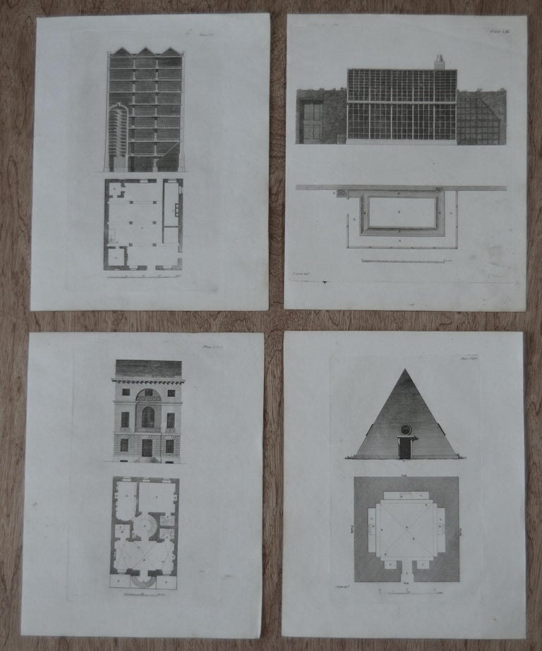Set of 24 Original Architectural Prints after Andrew George Cook, circa ...
