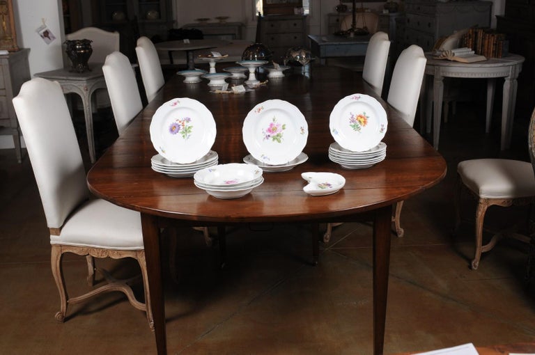 Set of 24 Pieces German Meissen Porcelain Dinner Service with Floral ...