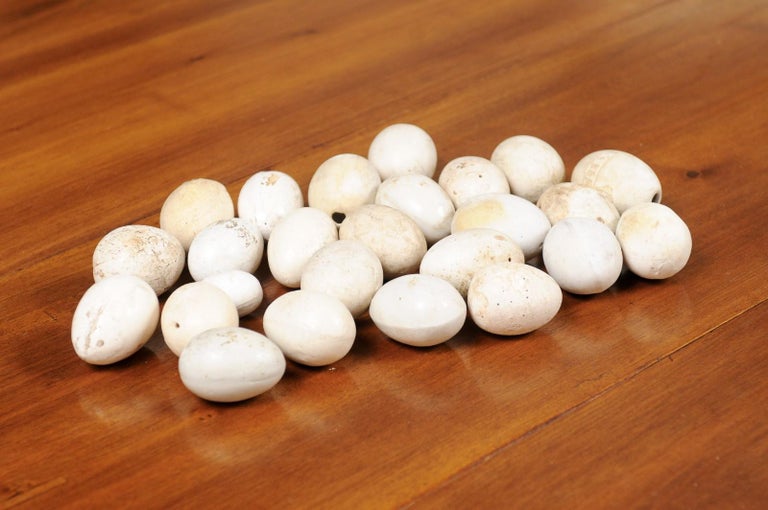 Set of 25 Sylvan England 20th Century Pottery Dummy Eggs with Marker's ...