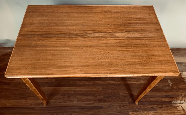 Set of 3 1960s English Stackable Teak with Ribbed Edge Border Nest of ...